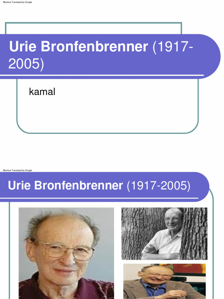 Human Development Theory by Urie Brofenbrenner | PDF