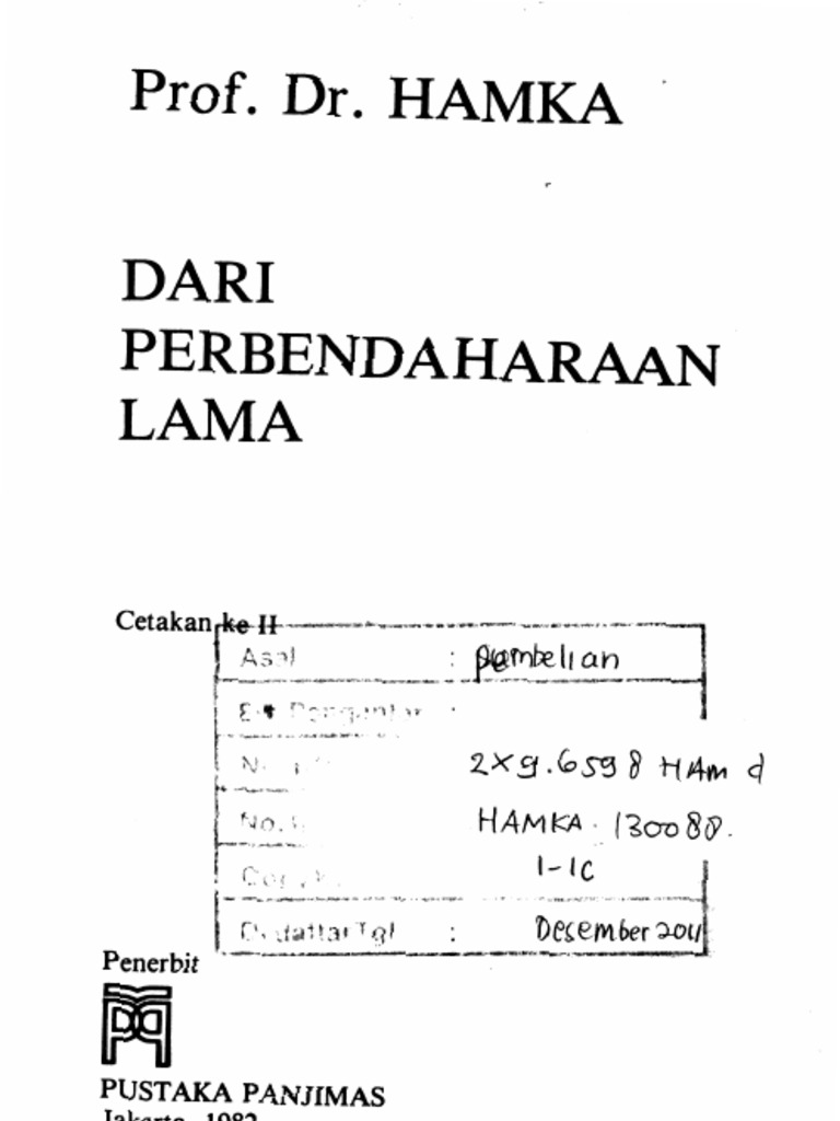 (HAMKA) Dari Perbendaharaan Lama | PDF