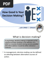 Wise Choice Process: Decision-Making Steps | PDF