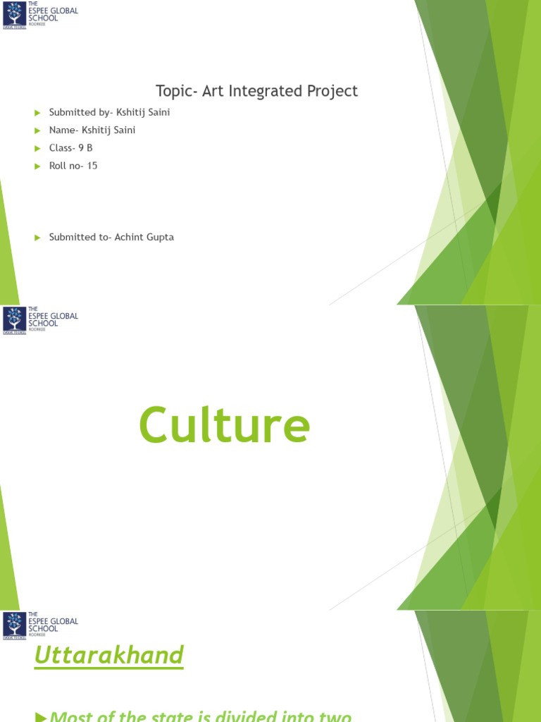 Topic-Art Integrated Project: Submitted by - Kshitij Saini Name ...