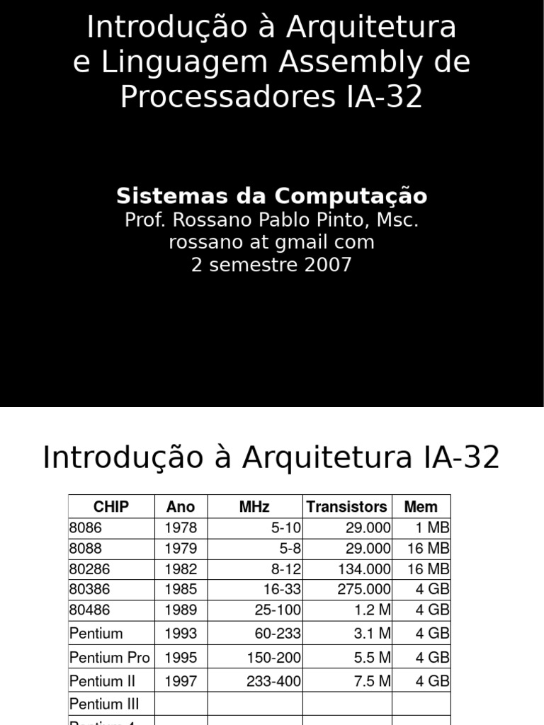 Assembly 1 | Download grátis PDF | Compilador | Linguagem Assembly Assembly 1 | Download grátis PDF | Compilador | Linguagem Assembly