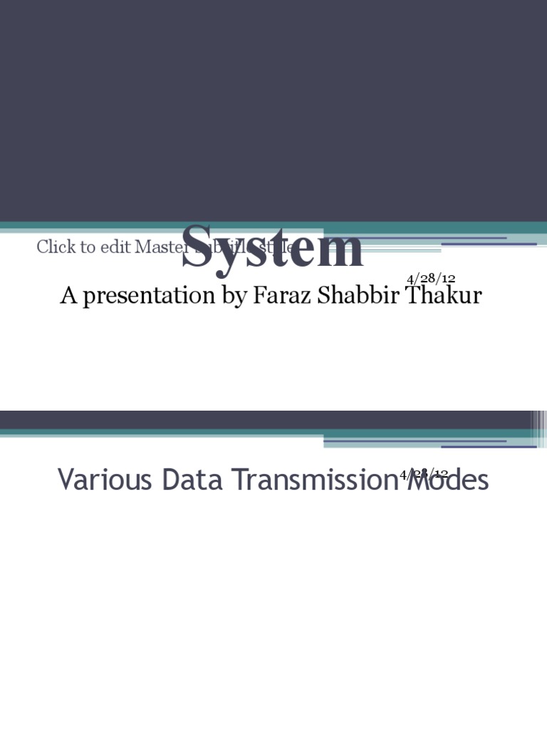 Data Communication System Pdf
