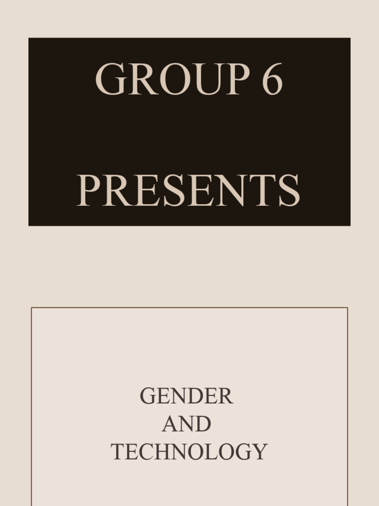 Gender and Technology | PDF | Internet | Gender Studies