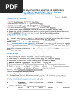 Formulario de Ingreso A Nicaragua | PDF