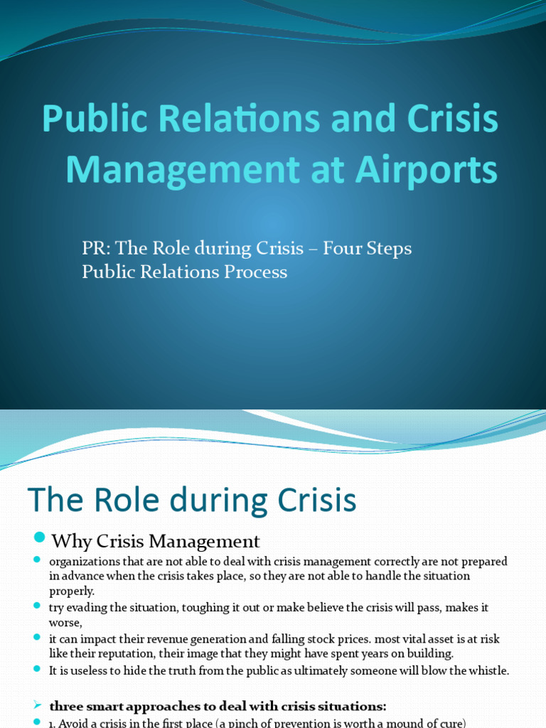 PR Roll During Crisis. Four Step PRP | PDF | Public Relations | Swot ...