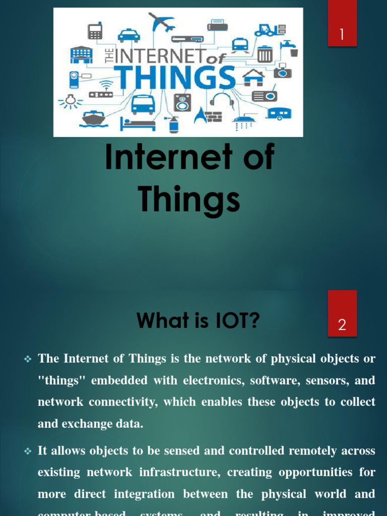 Internet of Things | PDF | Internet Of Things | Radio Frequency ...