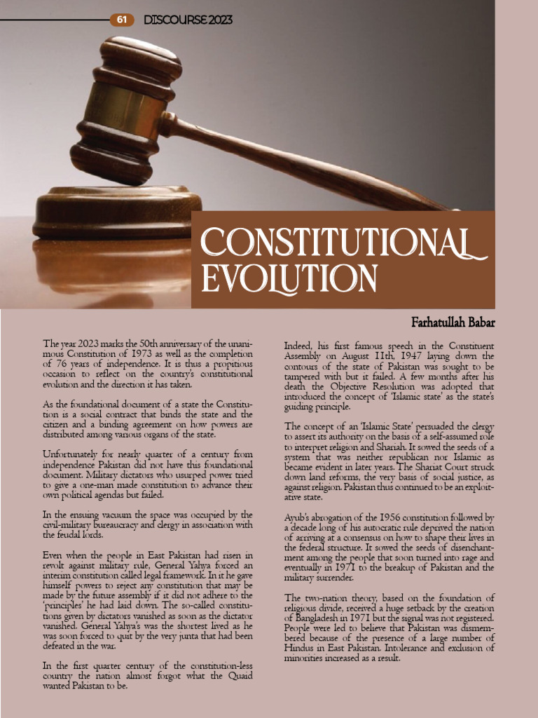 Pakistan's Constitutional Challenges 2023 | PDF | Constitution ...