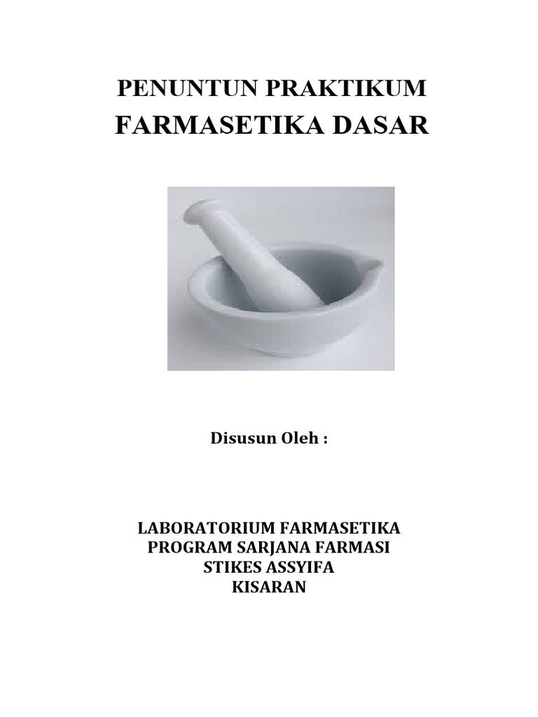 Panduan Praktikum Farmasetika Dasar | PDF | Pengembangan Diri ...