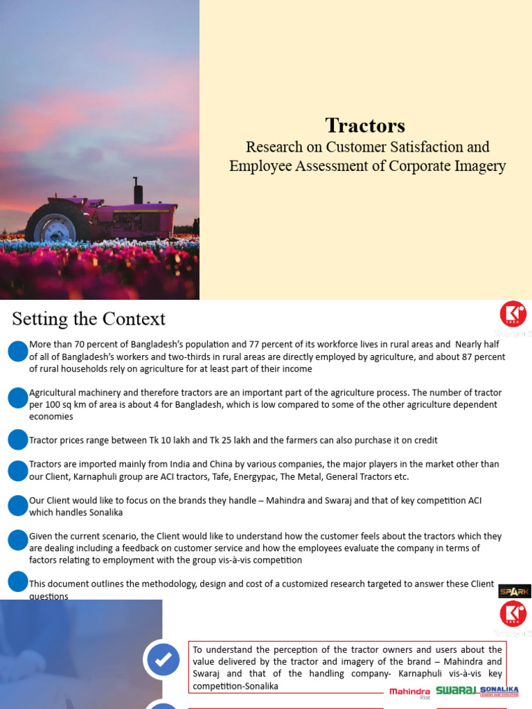 Bangladesh Tractor Proposal Spark | PDF | Brand | Employment