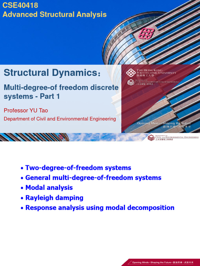 CSE40418-Week 3 | PDF | Normal Mode | Eigenvalues And Eigenvectors