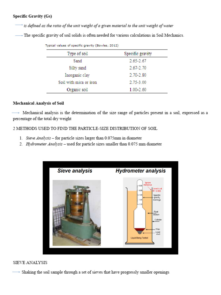 Mechanical Analysis of Soil.docx-1 | PDF | Materials | Earth Sciences