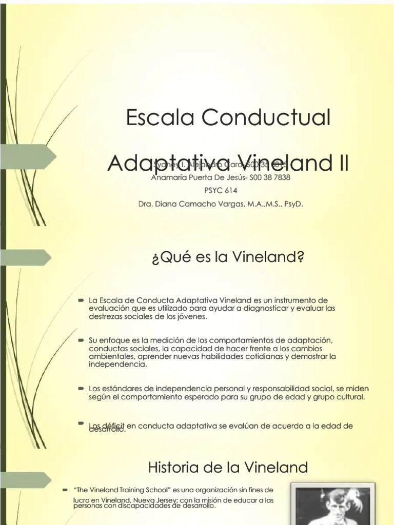 PDF Escala Conductual Adaptativa Vineland II - Compress | PDF