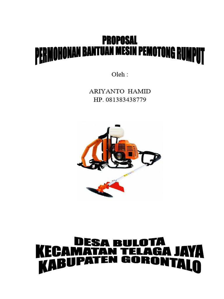 PROPOSAL Pemangkas Rumput | PDF