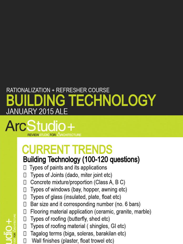 Building Technology | PDF | Window | Flooring