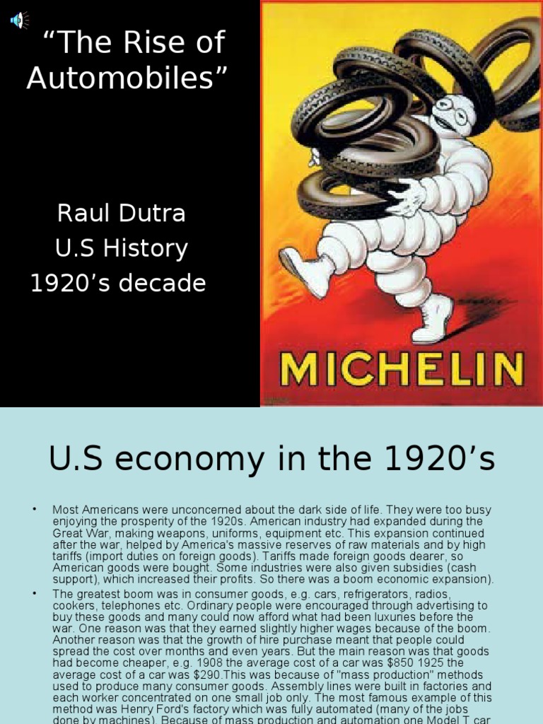 The Rise of Automobiles | PDF | Mass Production | Car