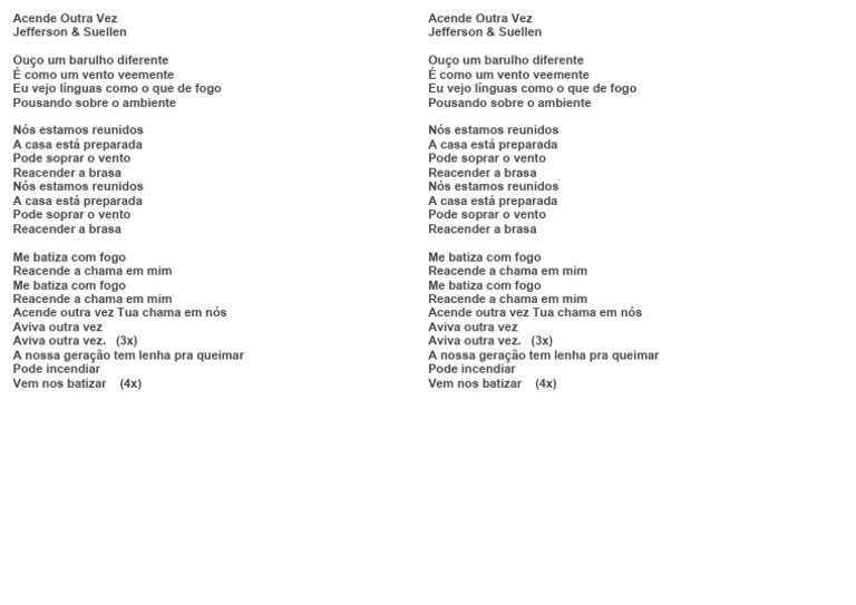 Acende Outra Vez | PDF