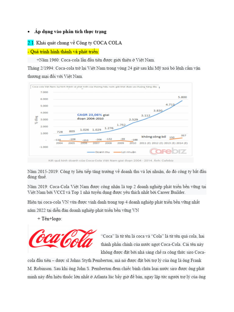 Áp D NG Vào Phân Tích TH C TR NG - MKT | PDF