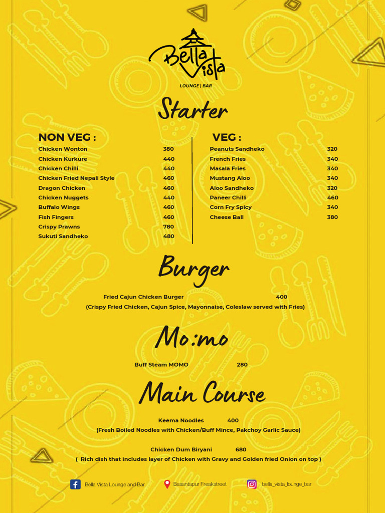 Bella Menu 1 | PDF