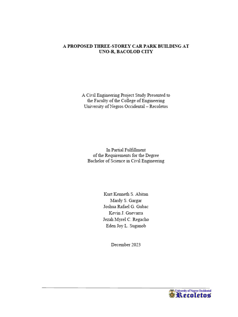 Project Proposal (Chapter 1 & 2) | PDF | Beam (Structure) | Structural Load