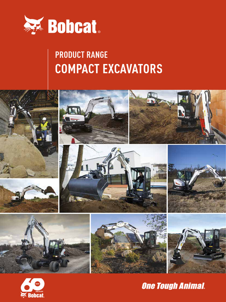 Bobcat Compact Excavator Range Brochure | Download Free PDF ...