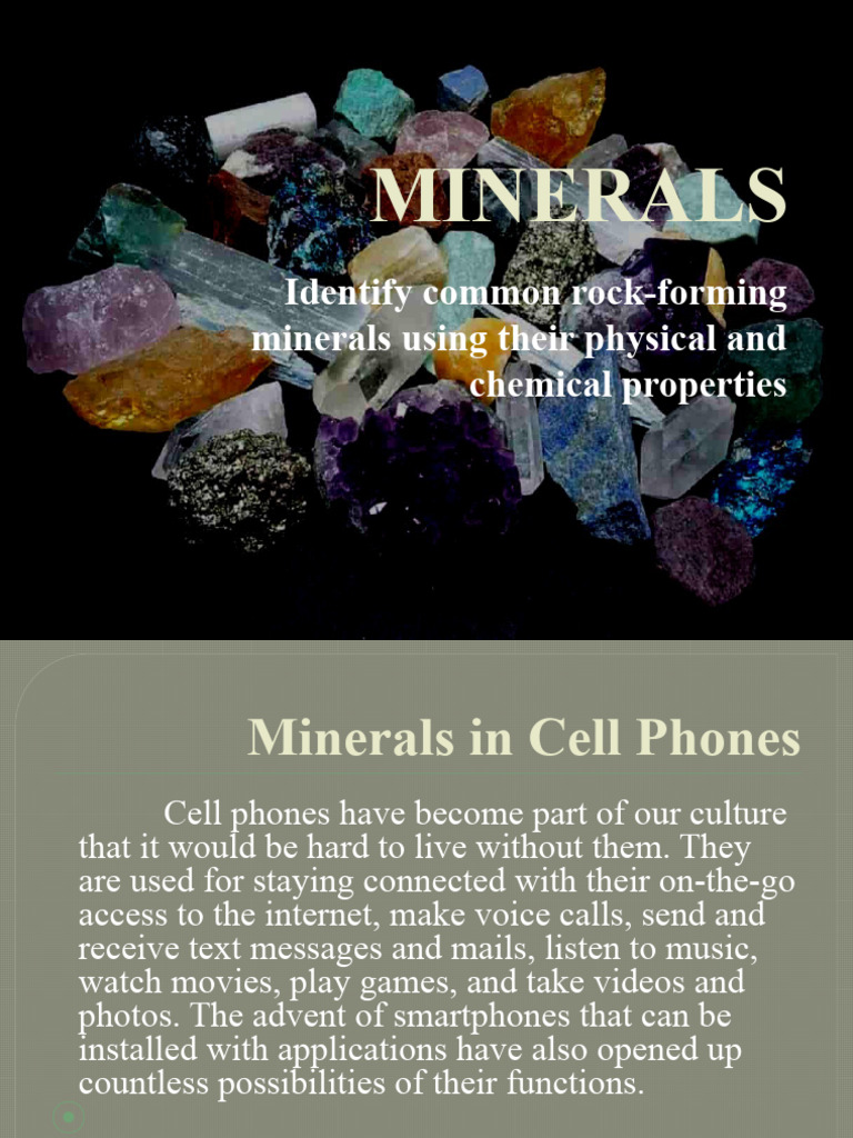Minerals | PDF | Minerals | Chemical Substances
