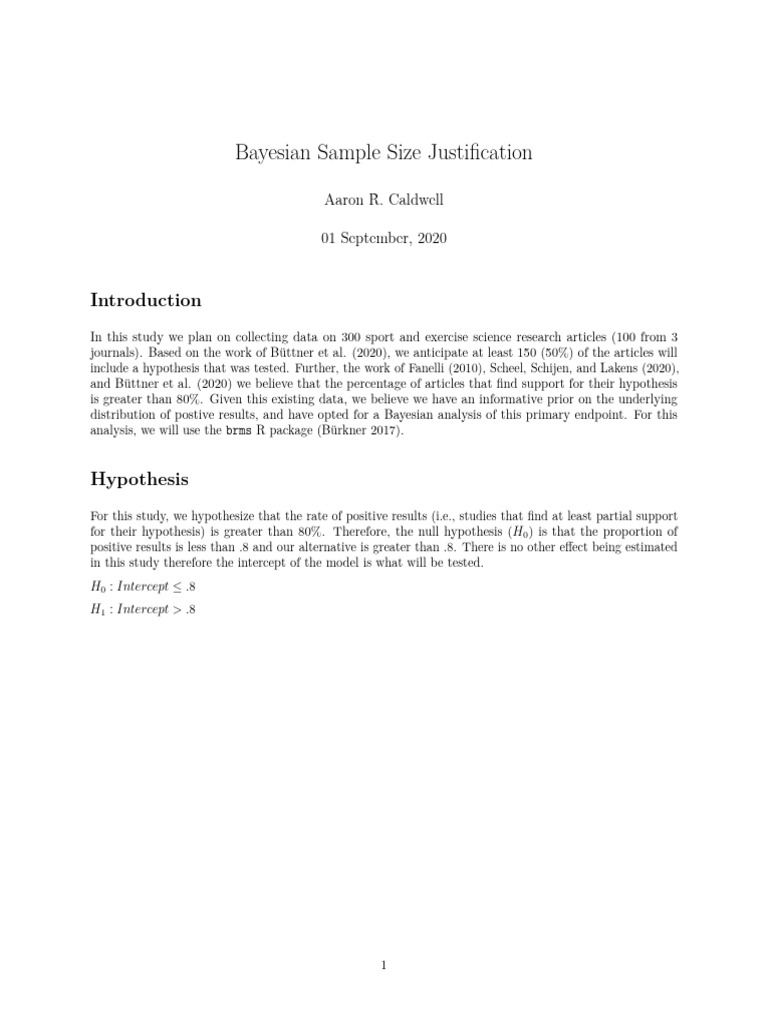 Bayesian Power Analysis | PDF | Simulation | Hypothesis