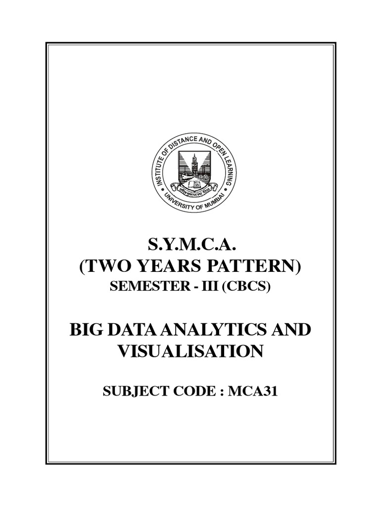 Mca Big Data PDF Sem 3 | PDF | Apache Hadoop | Big Data