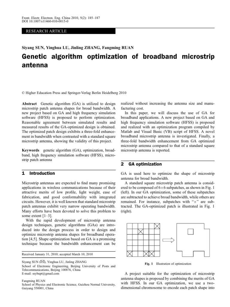 Genetic Microstrip 2010 | PDF | Genetic Algorithm | Applied Mathematics