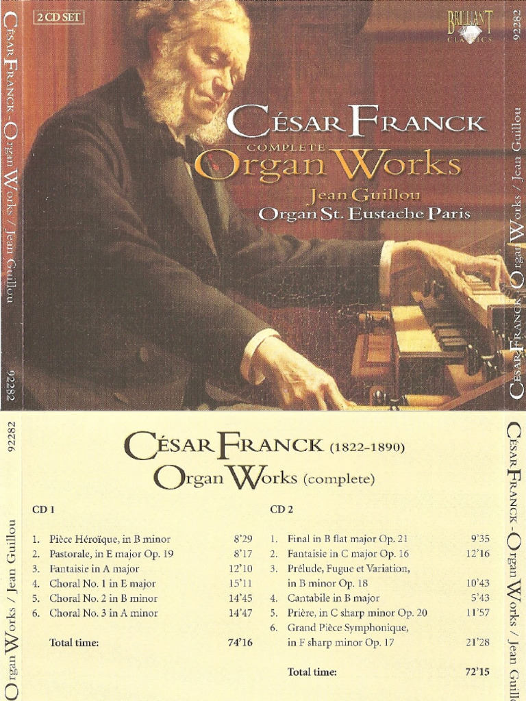 Cesar Franck - Complete Organ Works (Guillou) | PDF