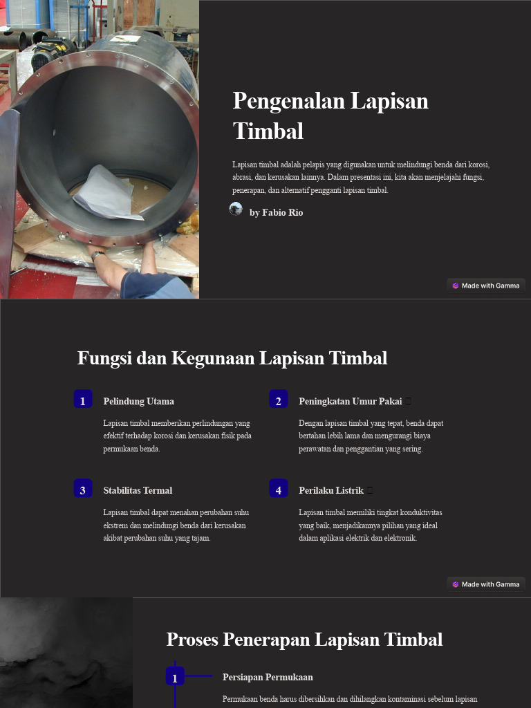 Fungsi dan Alternatif Lapisan Timbal | PDF
