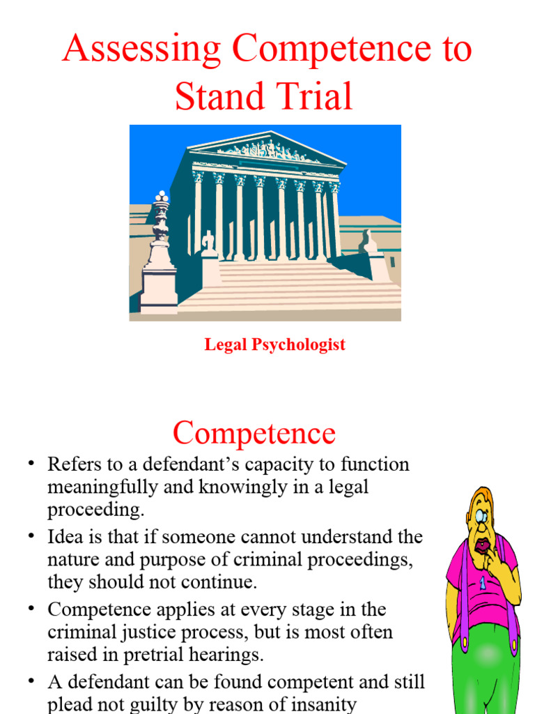 Competence to Stand Trial Explained | PDF | Competence (Law) | Insanity ...