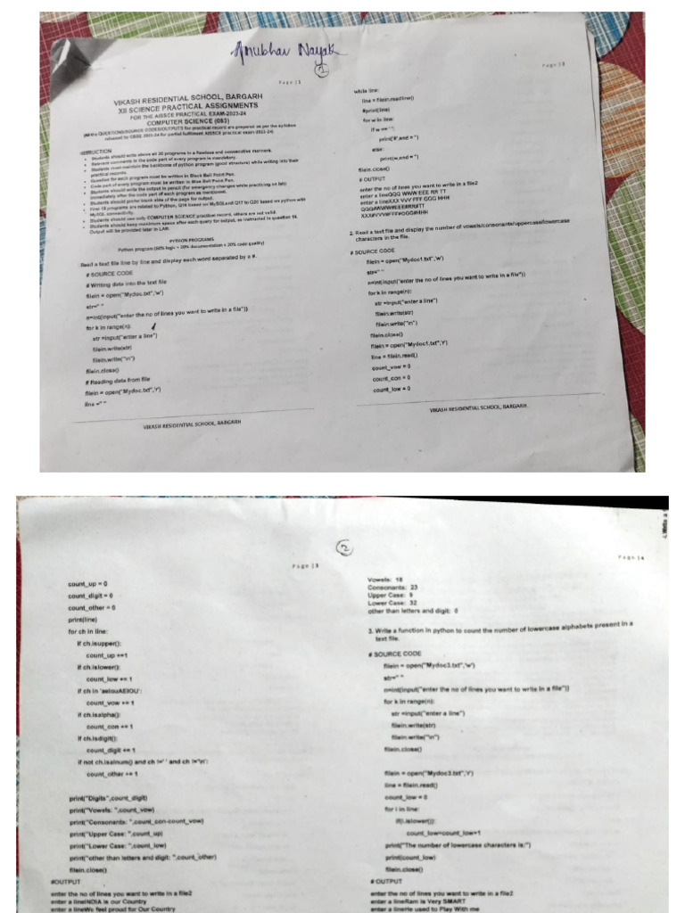 Computer Science Class XII | PDF