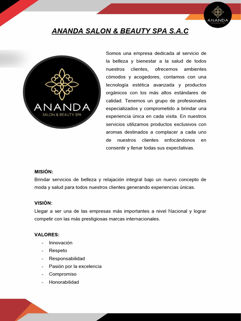Estrategias y Retos de ANANDA Spa | PDF | Marketing | Business