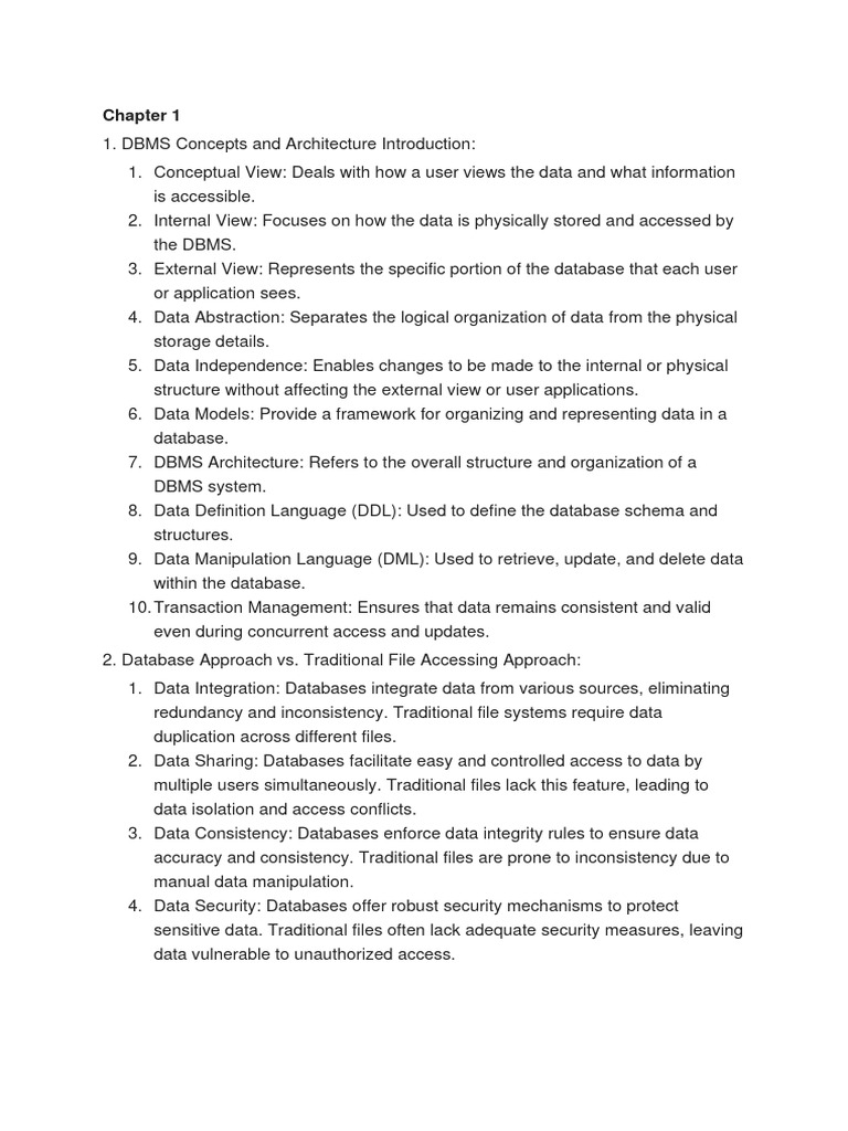 Very Short Notes of Dbms RGPV (CS502) | PDF | Relational Database ...