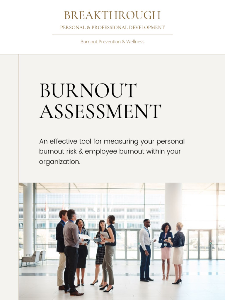 Burnout Assessment | Download Free PDF | Occupational Burnout | Stress ...