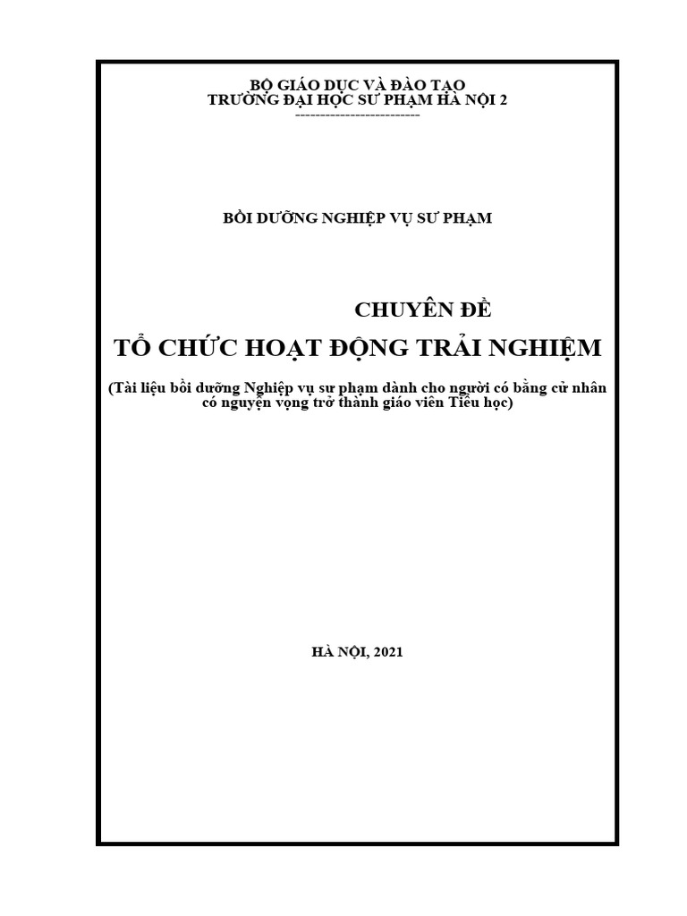 TC7. Tổ Chức HĐTN. TH | PDF