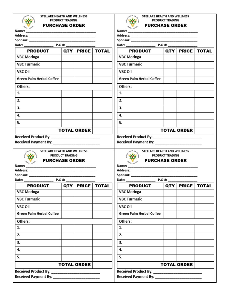 Puchase Order Format | PDF | Economies