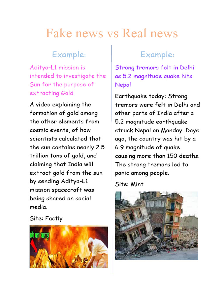 Fake News Vs Real News | PDF