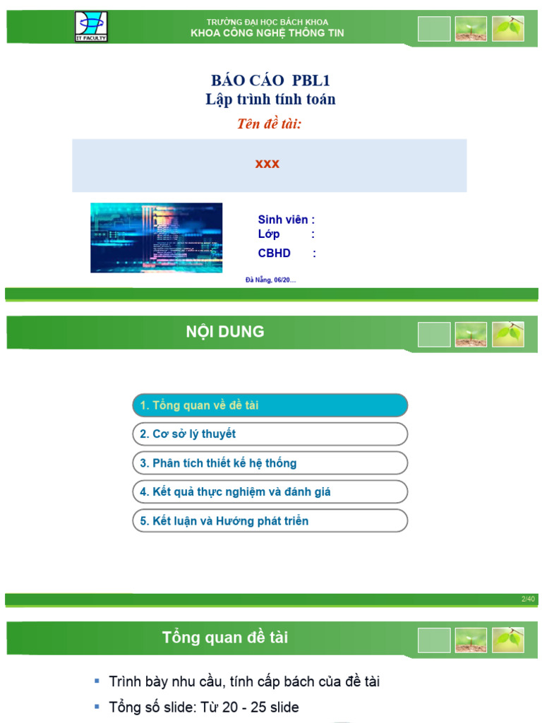 MauBaoCao - PBL1-MaSV-HoVaTen | PDF