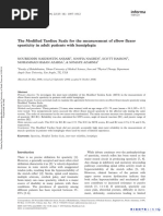 Modified Ashworth Scale Overview | PDF
