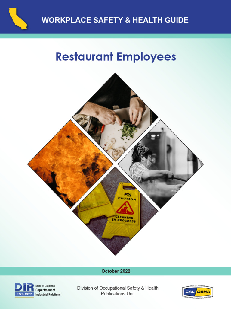 Restaurant Employees: Workplace Safety & Health Guide | PDF ...