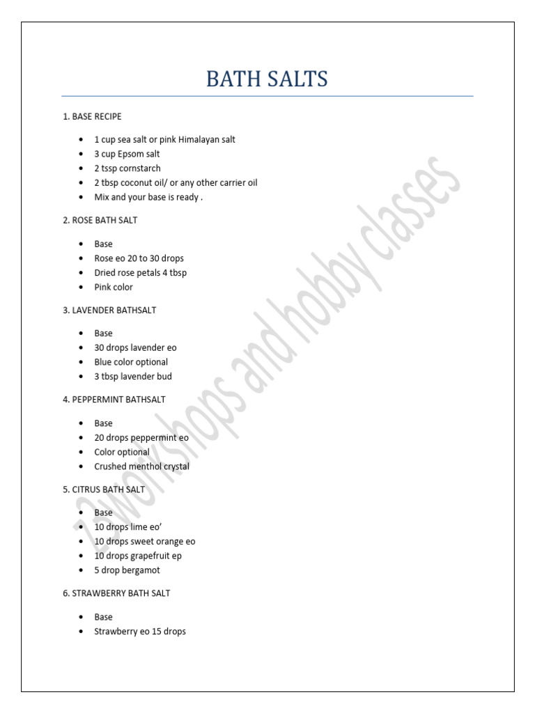 Bath Salts | PDF