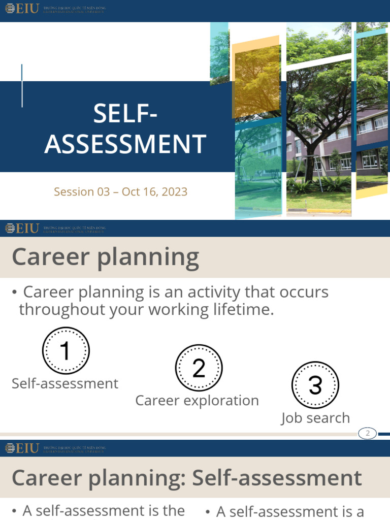 Class 3 - Self-Assessment | PDF | Motivation | Motivational