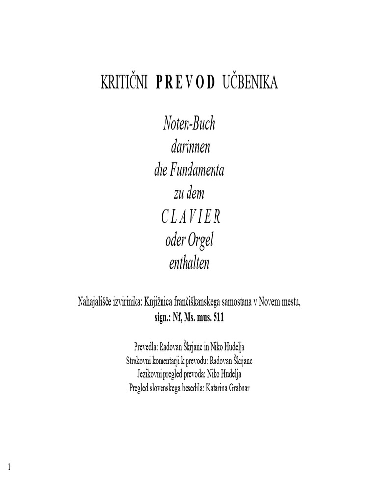 5 Prevod Fundamenta | PDF