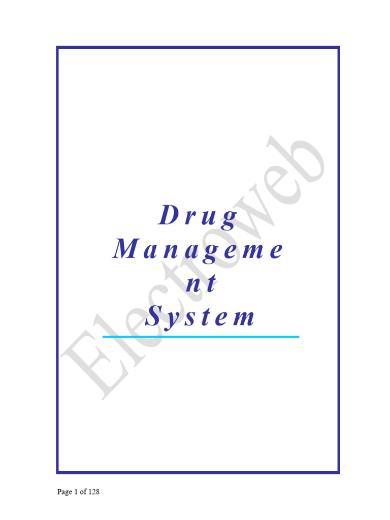 Drug Management System | Download Free PDF | Database Index | Microsoft ...