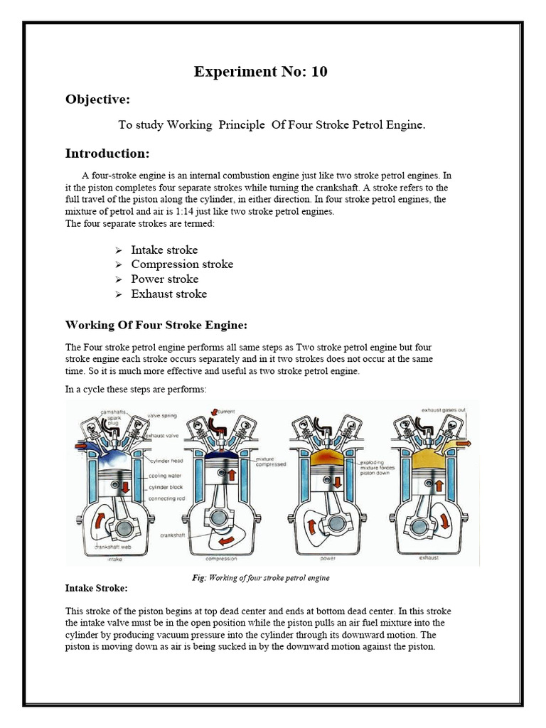 Experiment No 09 | PDF | Internal Combustion Engine | Piston