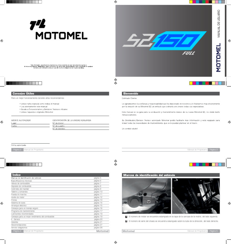 Manual de Usuario Motomel S2 150 | PDF | Motocicleta | Vehículo de motor