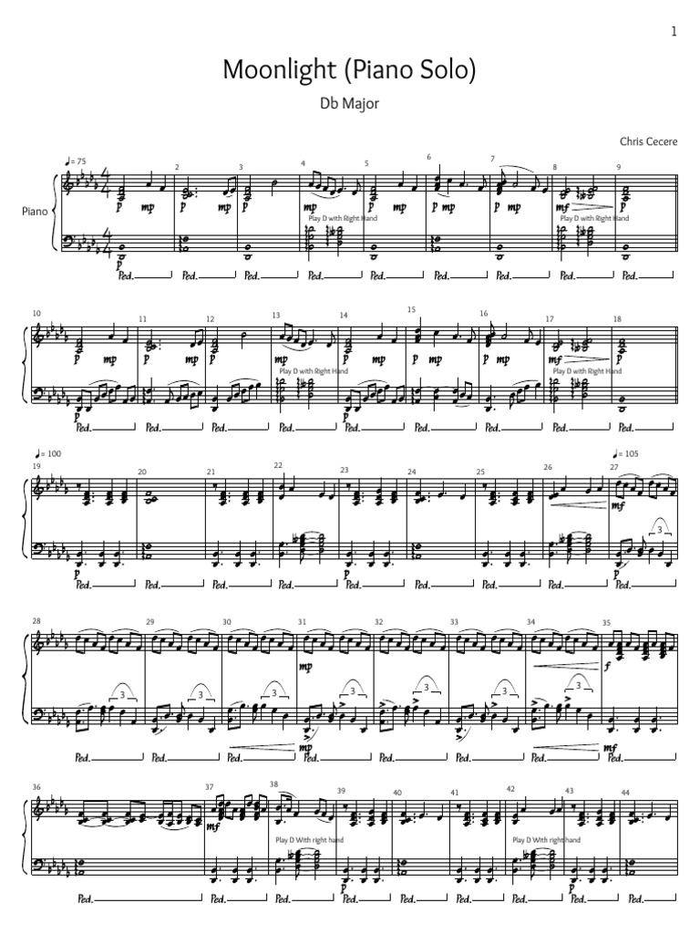 Moonlight (Piano Solo) | PDF