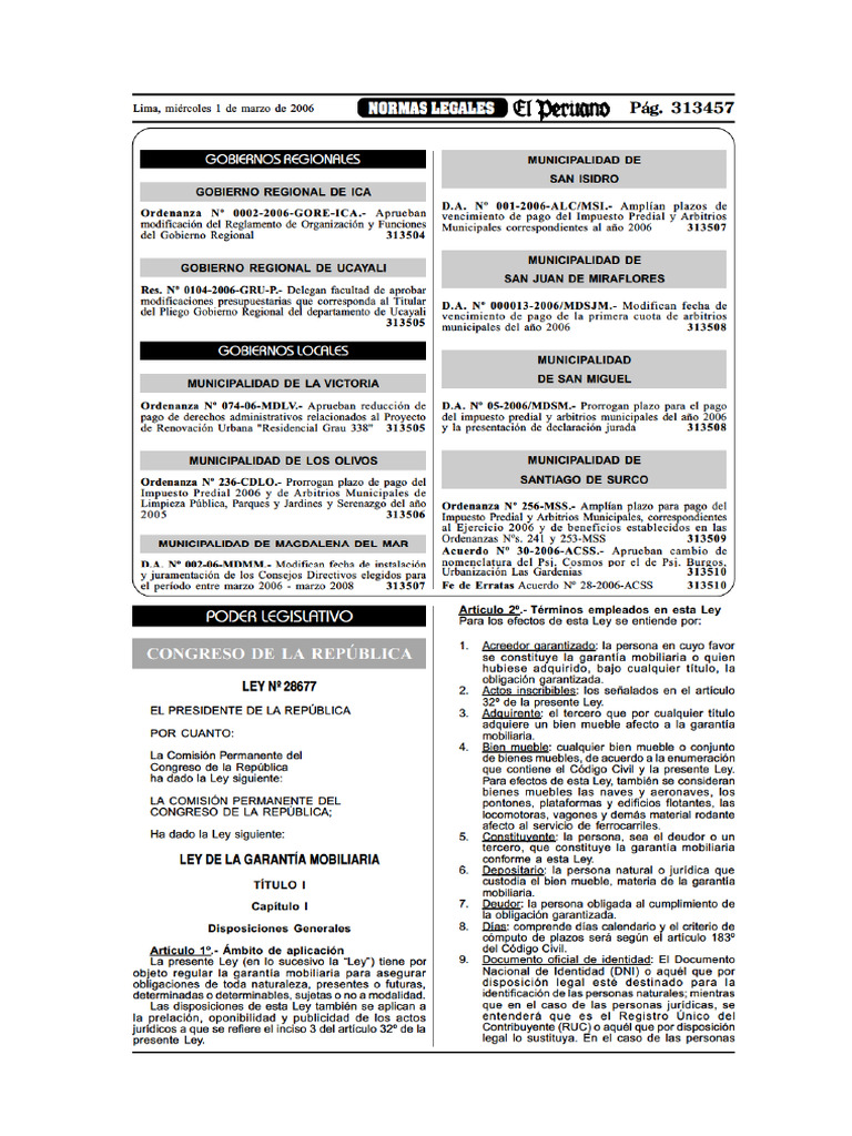 Ley 28677 Derogada | PDF