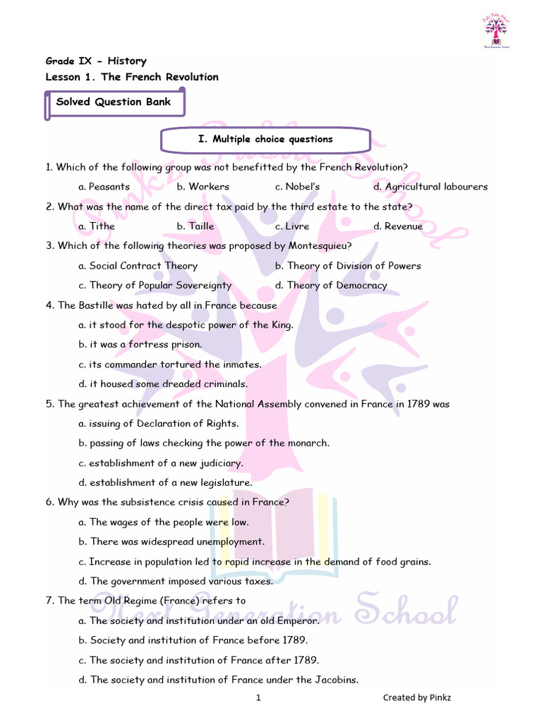 Lesson 1 Historybebe | PDF | French Revolution | Reign Of Terror